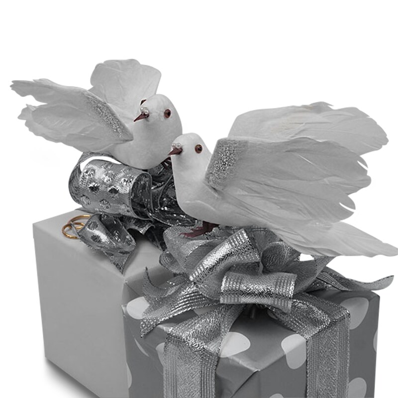 White Wedding Dove Decor