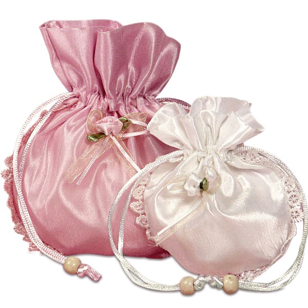 Enchanted Flower Round Pouches