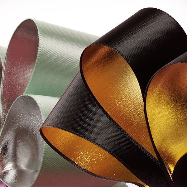 Satin/Metallic Back Ribbon