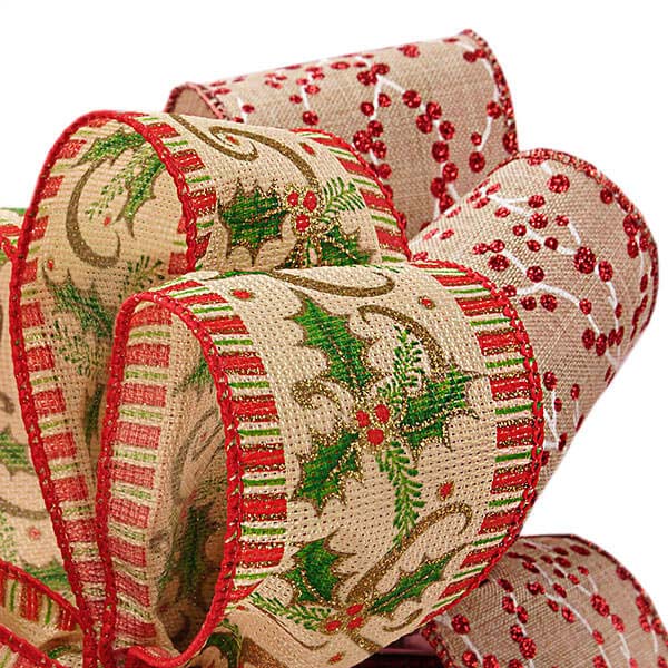 Printable Christmas Ribbons Christmas Printable Decor Christmas Banner