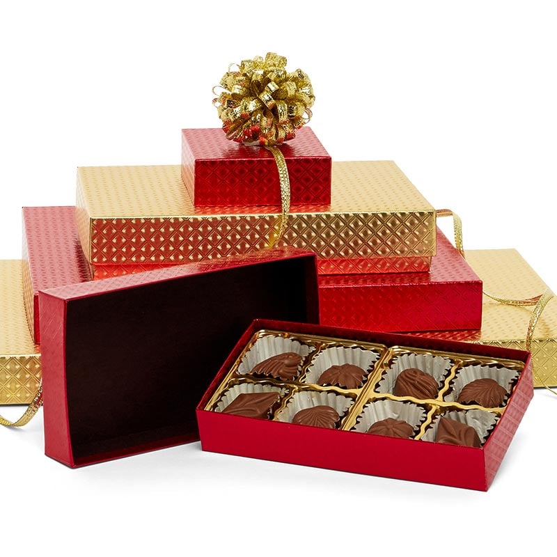Diamond Embossed Rigid Candy Boxes | Shop PaperMart.com