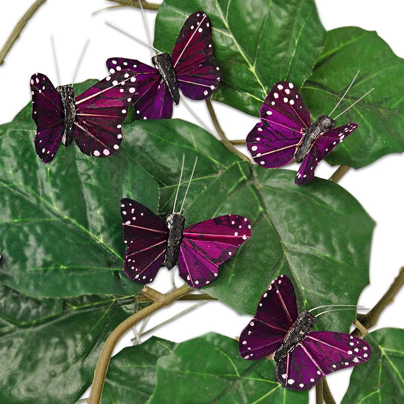 Purple Monarch Butterflies