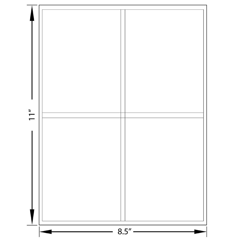 Blank White Triple Format