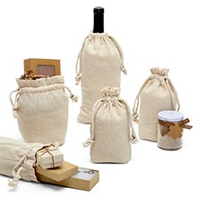 Muslin Bags: Small Cotton Pouches with Drawstrings | Paper Mart