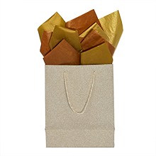 Metallic Tissue Paper - Gold & Silver Sheets | Paper Mart