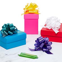 4" Pull String Pom Bow | Shop PaperMart.com