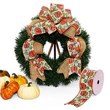 Pumpkin Patch Wired Ribbon
