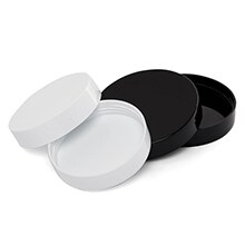 Plastic Cylinder Screw Top Jars (No Lid or Cushion Pad)