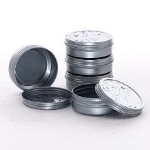 Shallow Round Stackable Tin Cans