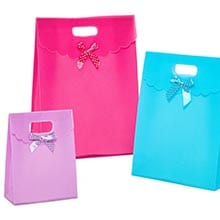 Peekaboo Tent Favor Boxes with Ribbon
