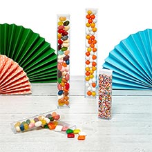 Clear Cylinder Candy Containers