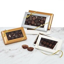 White One Piece Oval Window Candy Boxes | Shop PaperMart.com