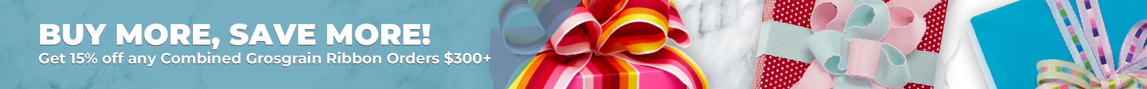 Grosgrain Ribbon: Wholesale, Printed Grosgrain Ribbon | Paper Mart