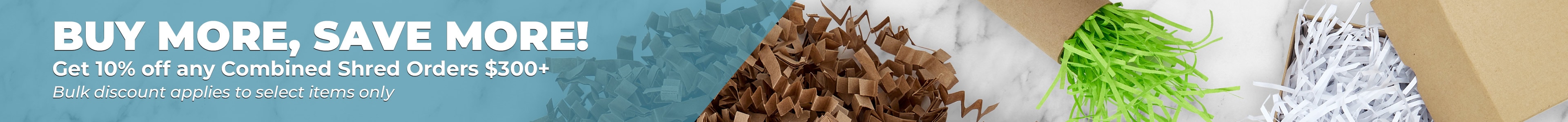 Shredded Paper Filler: Paper Shred for Gift Baskets | Paper Mart